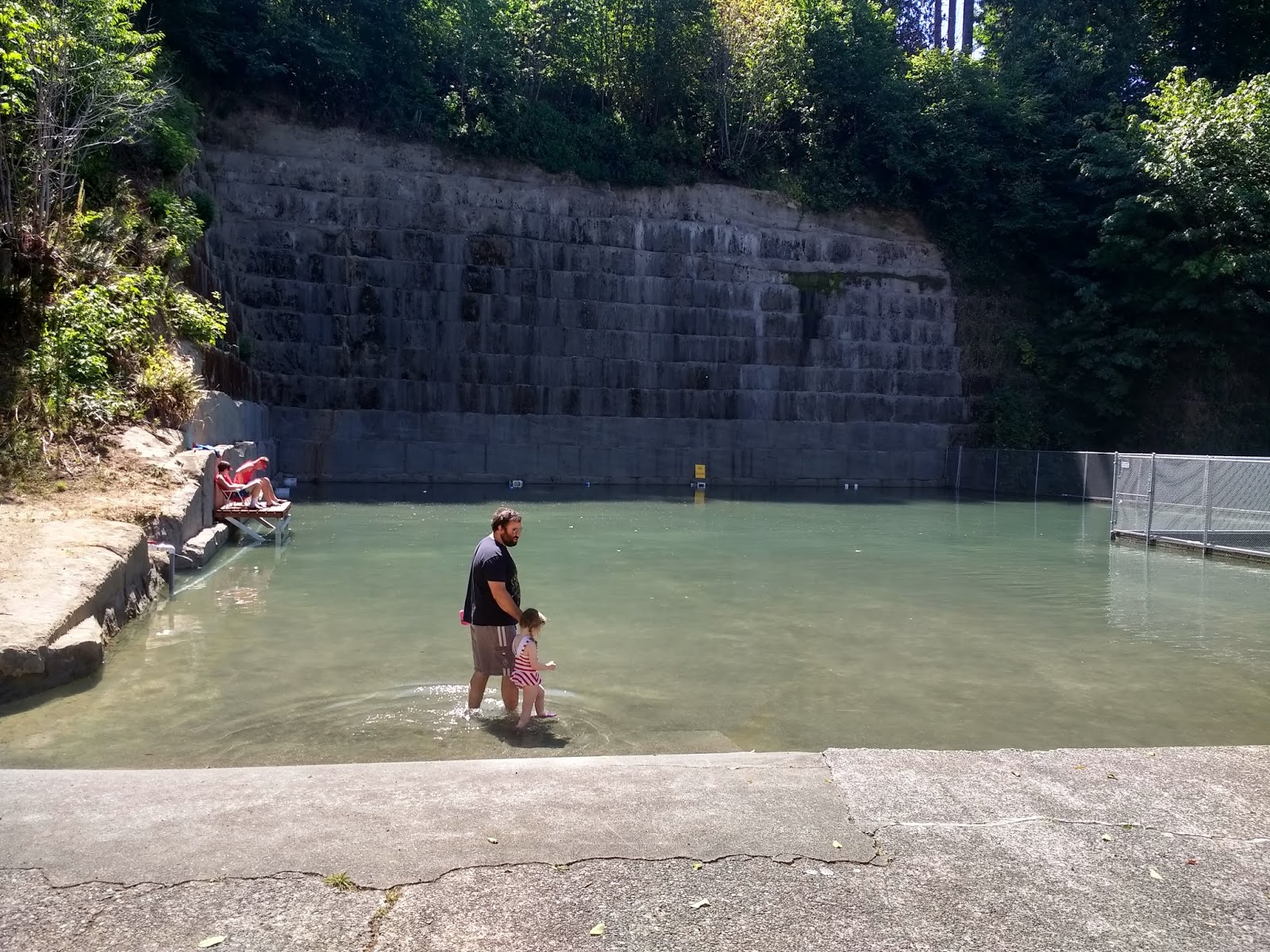 A different kind of rain: Tenino Quarry Pool