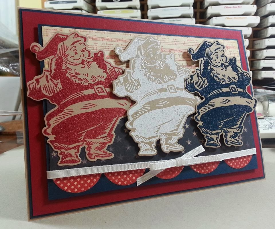 airbornewife's stamping spot: Tim Holtz Santa Claus Patriotic Christmas ...