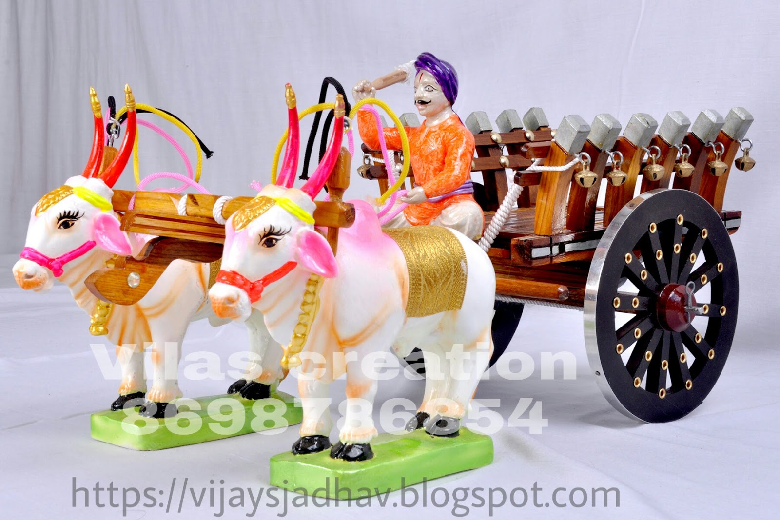 माझी हस्तकला_: बैलगाडी Bailgadi_BULLKCART