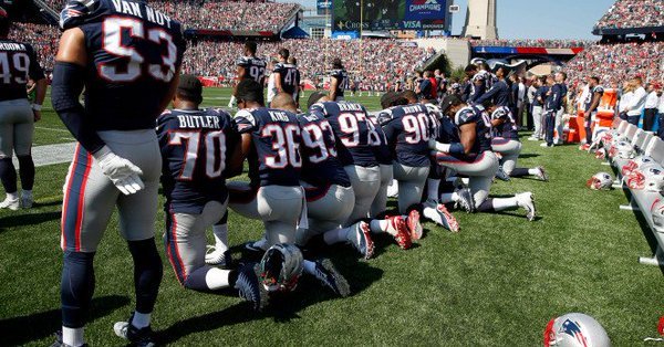 Patriots Fans Boo Players for Silently Protesting National Anthem ...