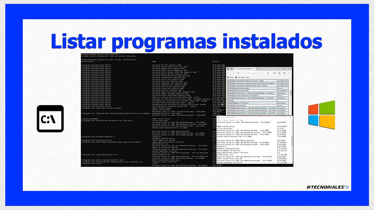 Listar programas instalados en Windows