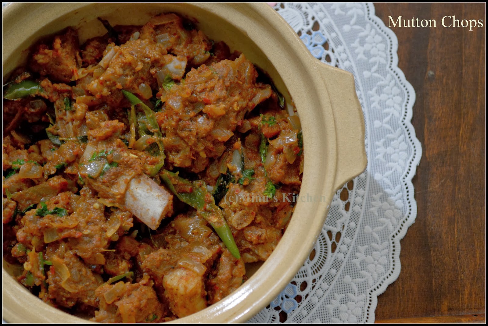 Mutton Chops ~ Minu's Kitchen