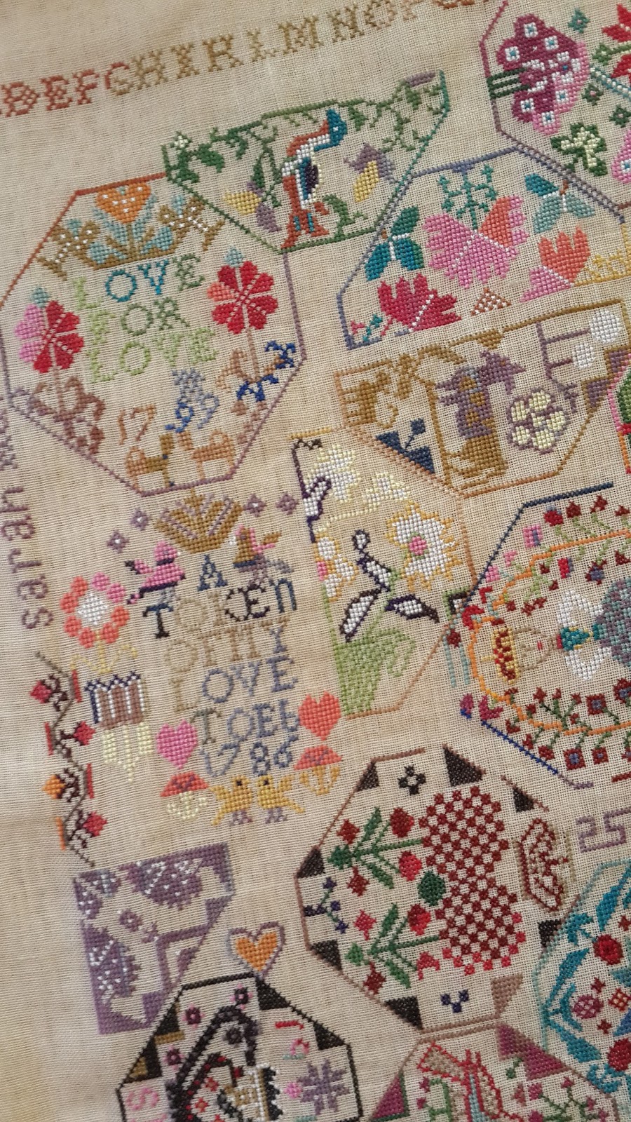 JanitaM: needleprint Sarah Harris 1786