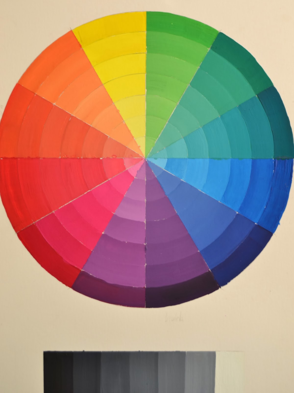 Arteblog Maria Navarro Belmonte: Circulo cromatico y escala de grises