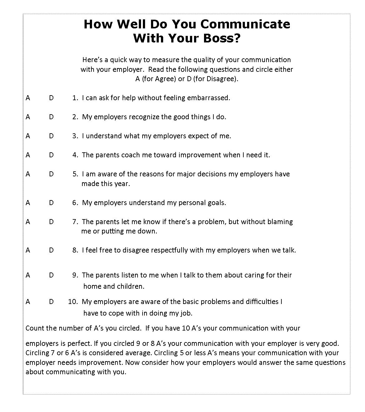 How Well Do You Communicate With Your Boss?