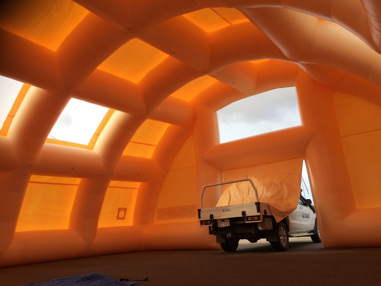 Cubic Defense inflatable shelter - Case Study