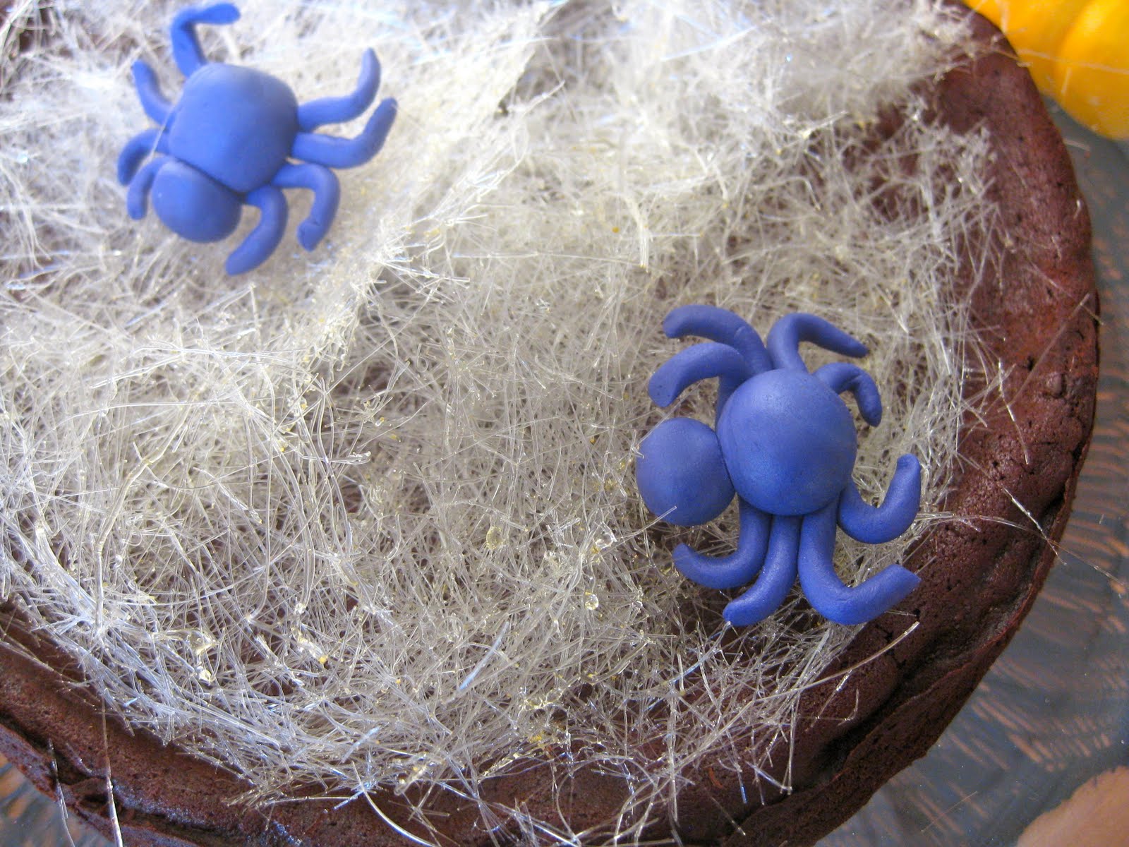 Pixie Crust: Spun Sugar Spider Web Flourless Chocolate Cake (GF)