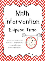Common Core Activities: Math Intervention! {Elapsed Time}