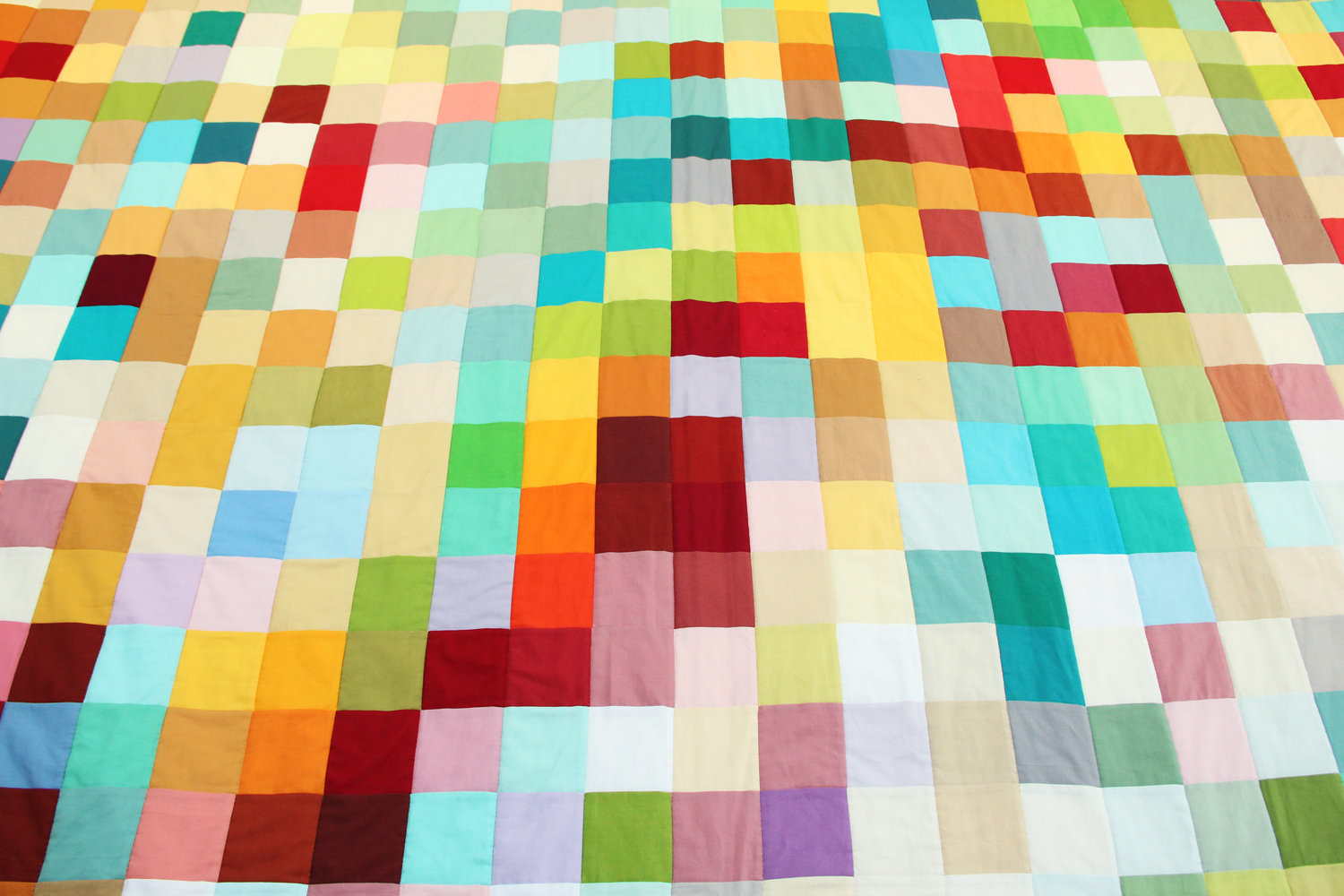 Zipper Teeth: Queen Pixel Quilt