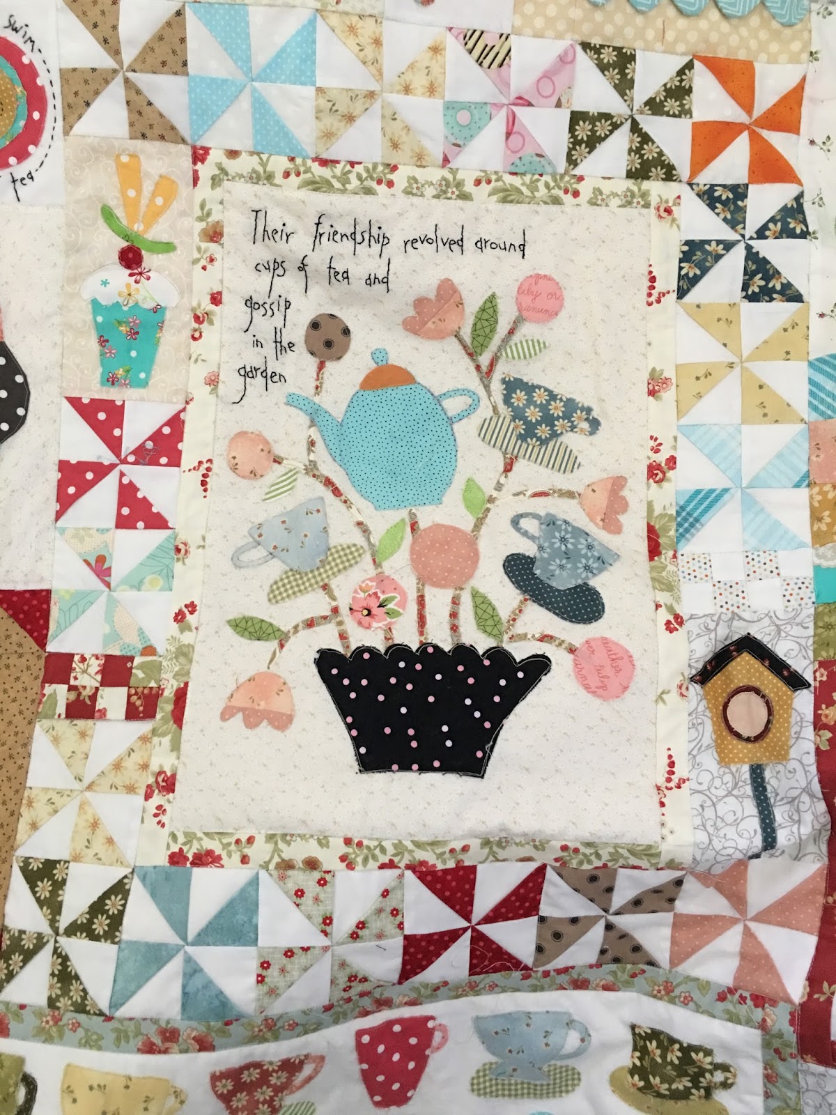 Just Because Quilts: Gossip in the Garden