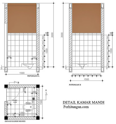 Detail Kamar Mandi atau WC - Jurnal Arsitektur
