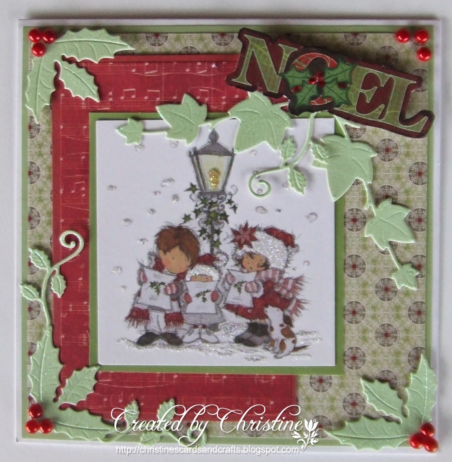 Christine's Cards and Crafts: Christmas Card Club # 21 - Carol Singers