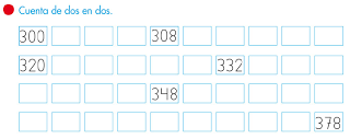 Mis cosicas de segundo: LOS NÚMEROS DEL 300 AL 399