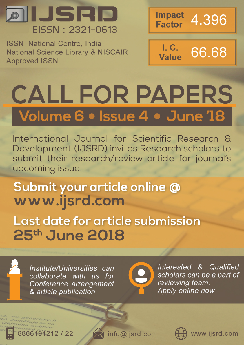 IJSRD - International Journal for Scientific Research & Development | Engineering Journal: 2018