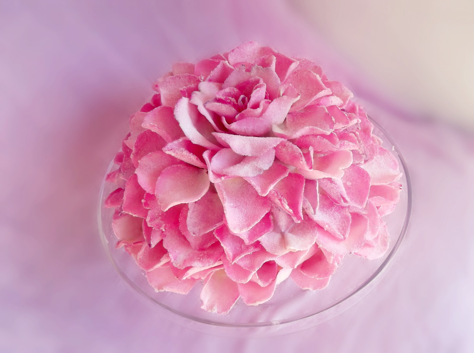 Lick The Spoon: Giant Sugared Rose Petal Cake