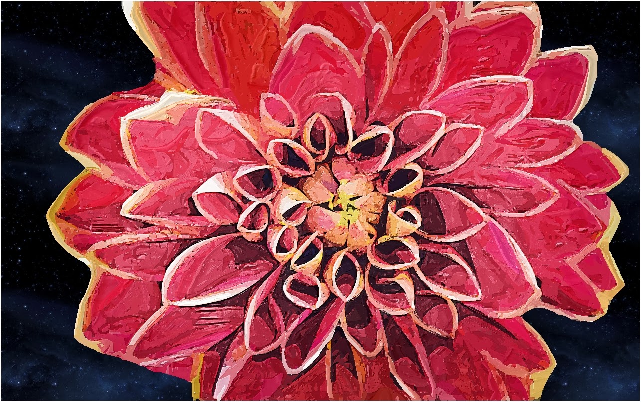 All This Is That: Painting: Flower #55 - Red Flower