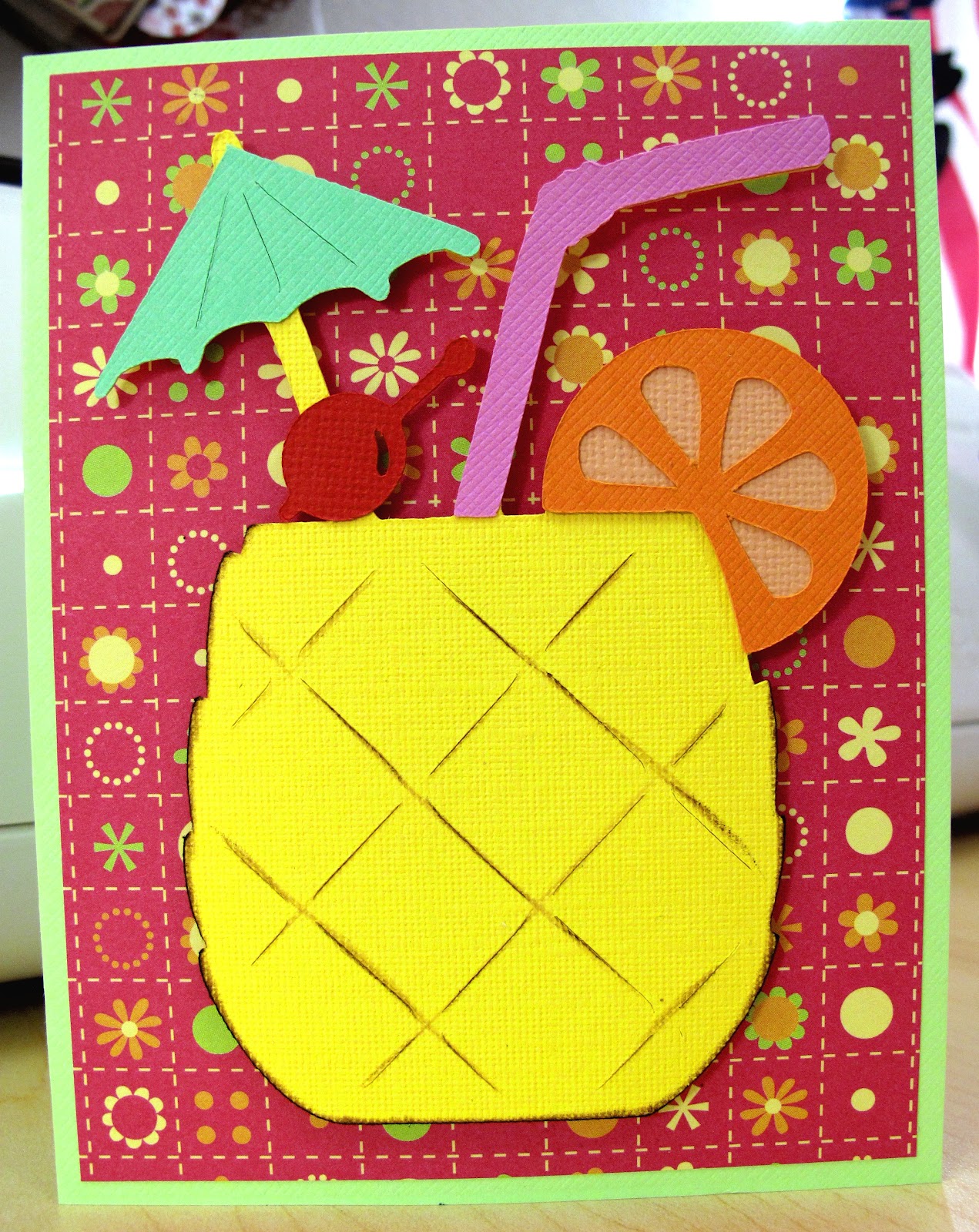 Cards By Cricut: Pineapple card