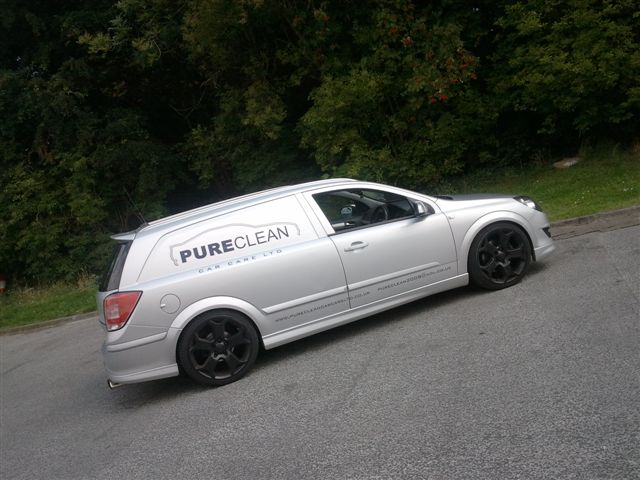 The Green I Signs Blog: Silver vauxhall astra sport van graphics for ...