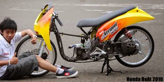 Modif Honda Beat Drag 150 cc Square | Modifikasi Honda | CB150R | Tiger ...