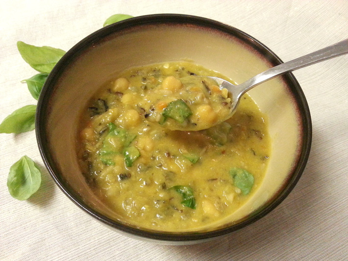 Eat the Rainbow: Creamy Curried Chickpea Chowder