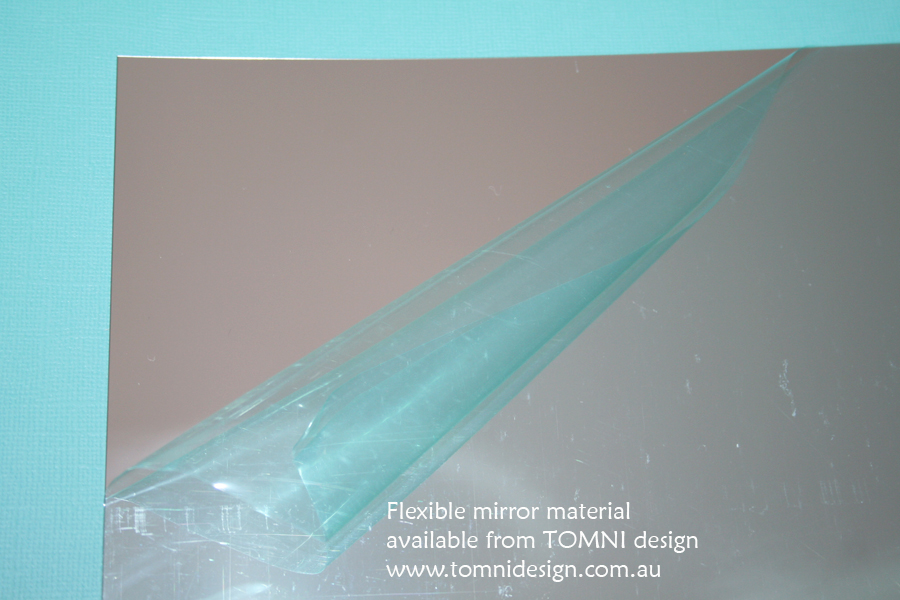 TOMNI design n two green pears: Flexible mirror material and Crinkle ...