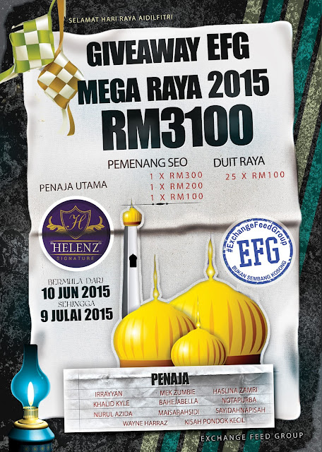 GIVEAWAY EFG MEGA RAYA 2015 RM3100 | Best Lifestyle Blog Malaysia