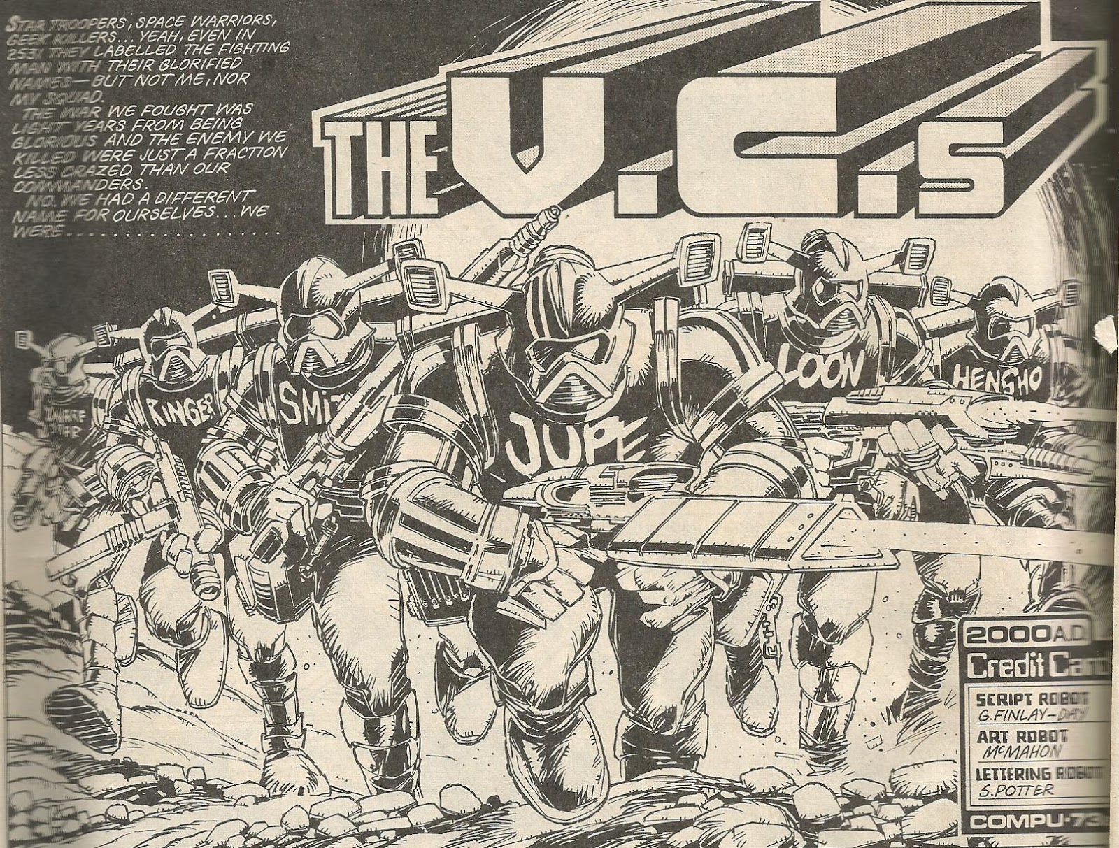Thoughts Of A Workshy Fop: The V.C.s (2000AD #140-143, #145-165, #168 ...