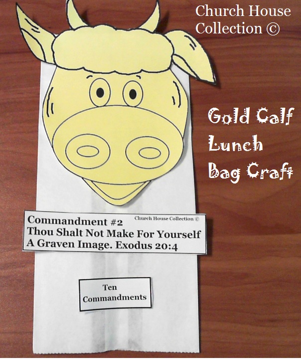 Church House Collection Blog: Paper Plate Golden Calf Craft For The Ten ...