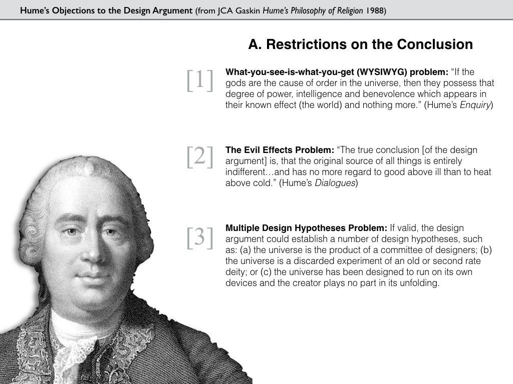 Philosophical Disquisitions: Hume's Objections to the Design Argument ...