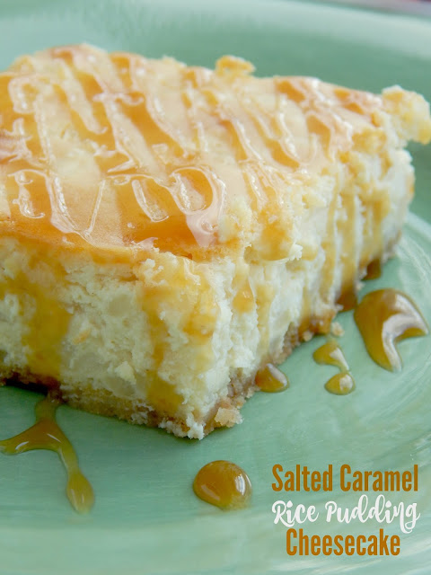 Salted Caramel Rice Pudding Cheesecake | Ally's Sweet & Savory Eats