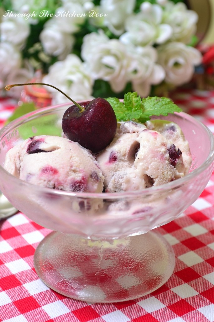 Through The Kitchen Door: Cherry Ice Cream