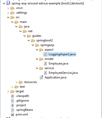 Spring AOP AspectJ @Around Annotation Example