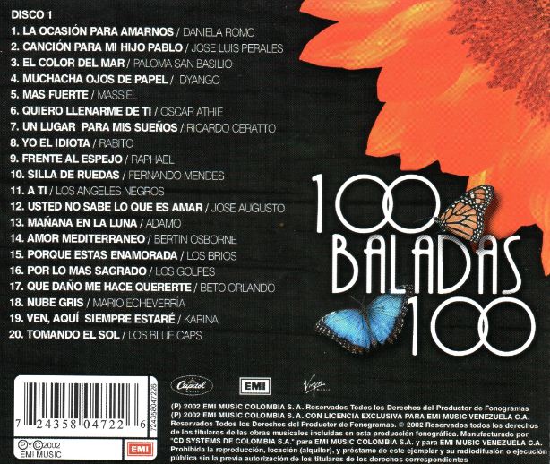 MELODIAS DE COLOMBIA: COLECCION DE BALADAS - 36 CD'S / 610 TEMAS