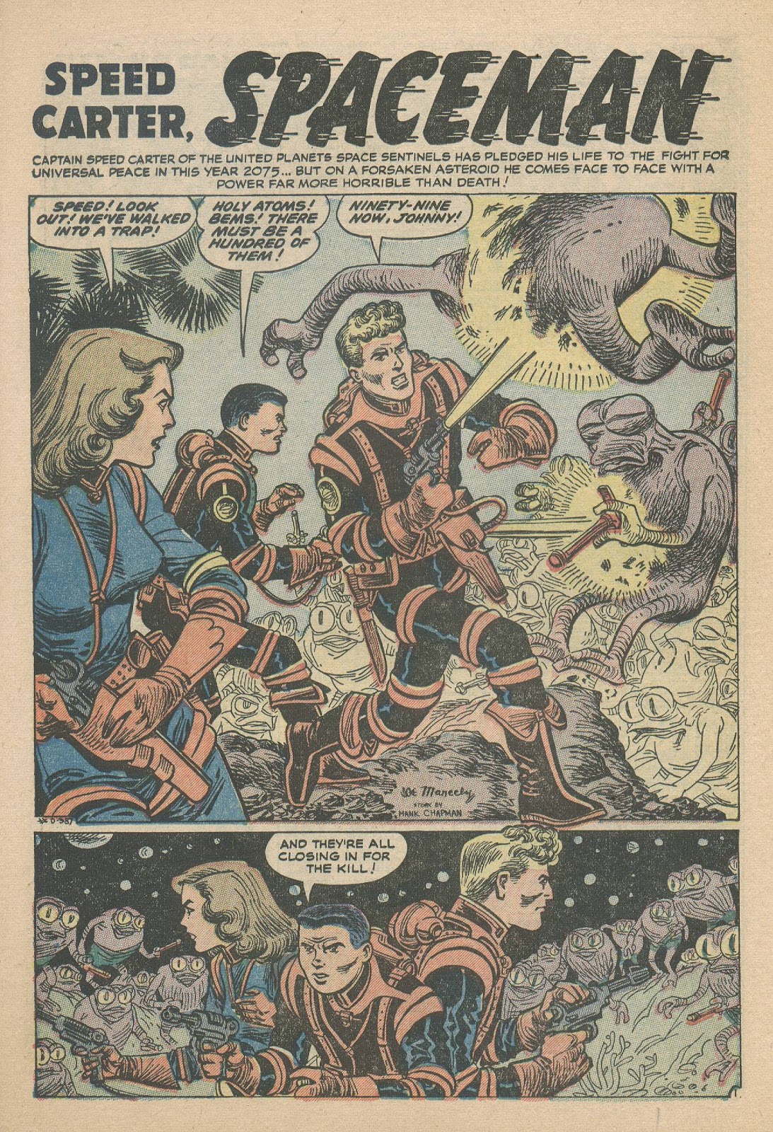 Last of the Spinner Rack Junkies: Speed Carter SPACEMAN by Joe Maneely 1953