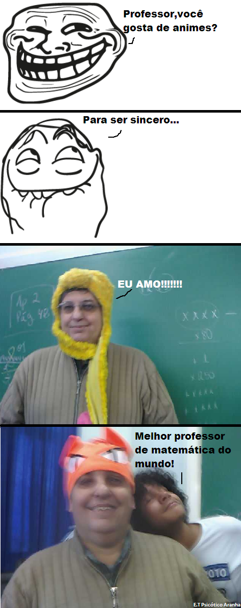 Meme Alien: Melhor professor de matemática do mundo