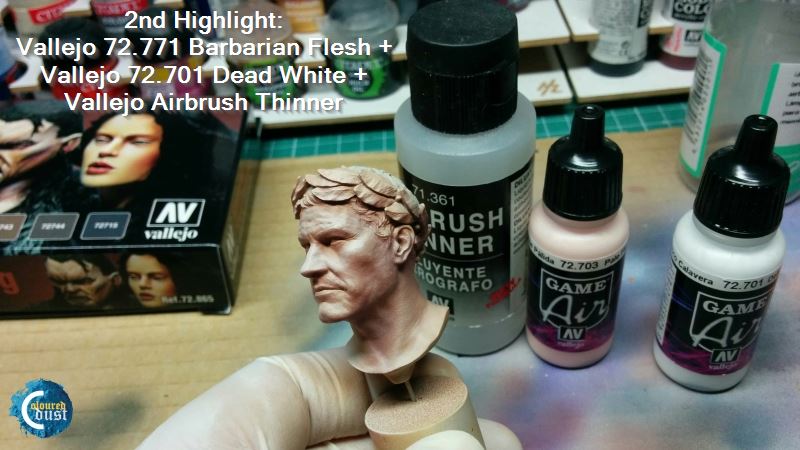 Painting "Gaius Julius Caesar" bust (SBS) | Coloured Dust