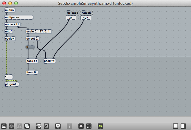 little-scale: Max for Live Basics Tutorial 1: Sine Wave Synth