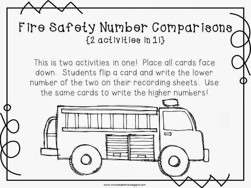 Mrs. Wheeler's First Grade Tidbits: Fire Prevention Week