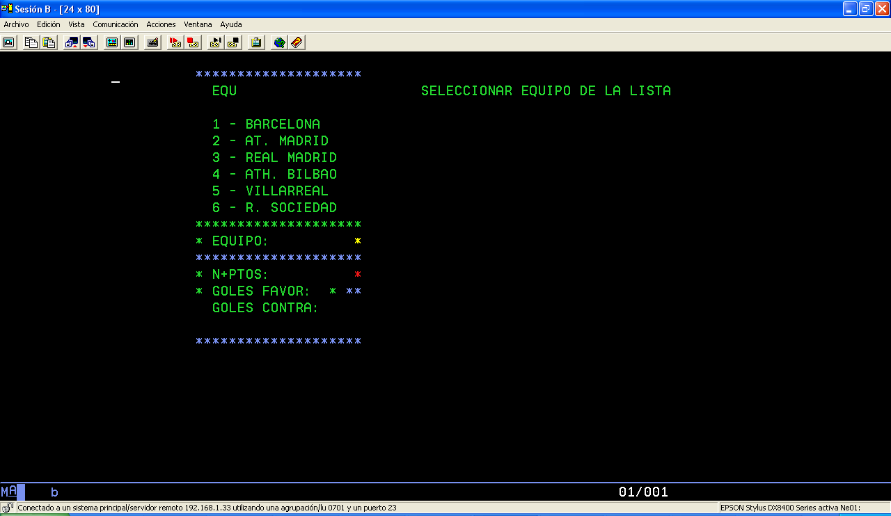 Universo Cobol: Transacción CECI para ejecución de comandos CICS (1)