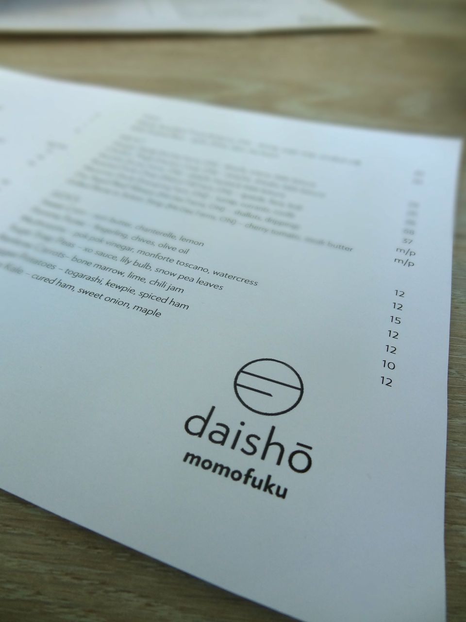 Scrumpdillyicious: Momofuku Daishō: Elegant Large Format Feasts