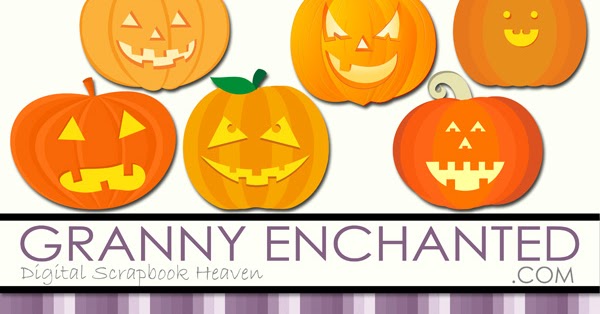 GrannyEnchanted.Com-Main: A-022p2 Halloween 2018 Digital Scrapbook Kit