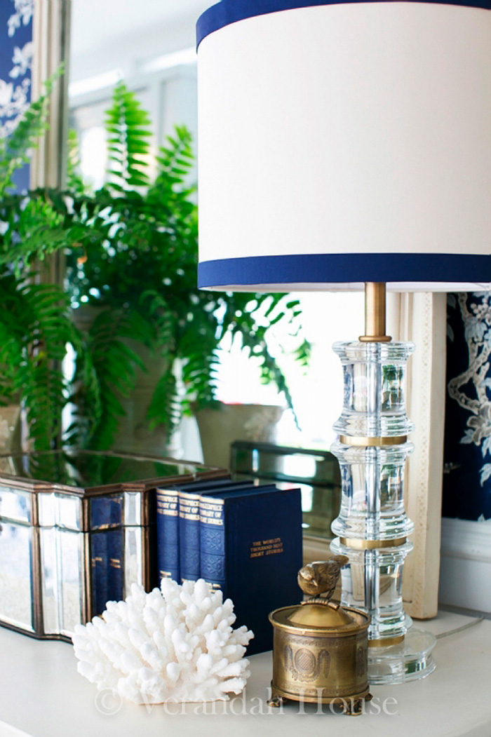 Blue and White with Veranda House