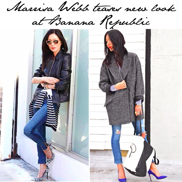 Marissa Webb teases us on instagram with first look at Banana Republic ...