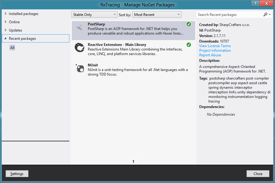 Using PostSharp for AOP with Reactive Extensions