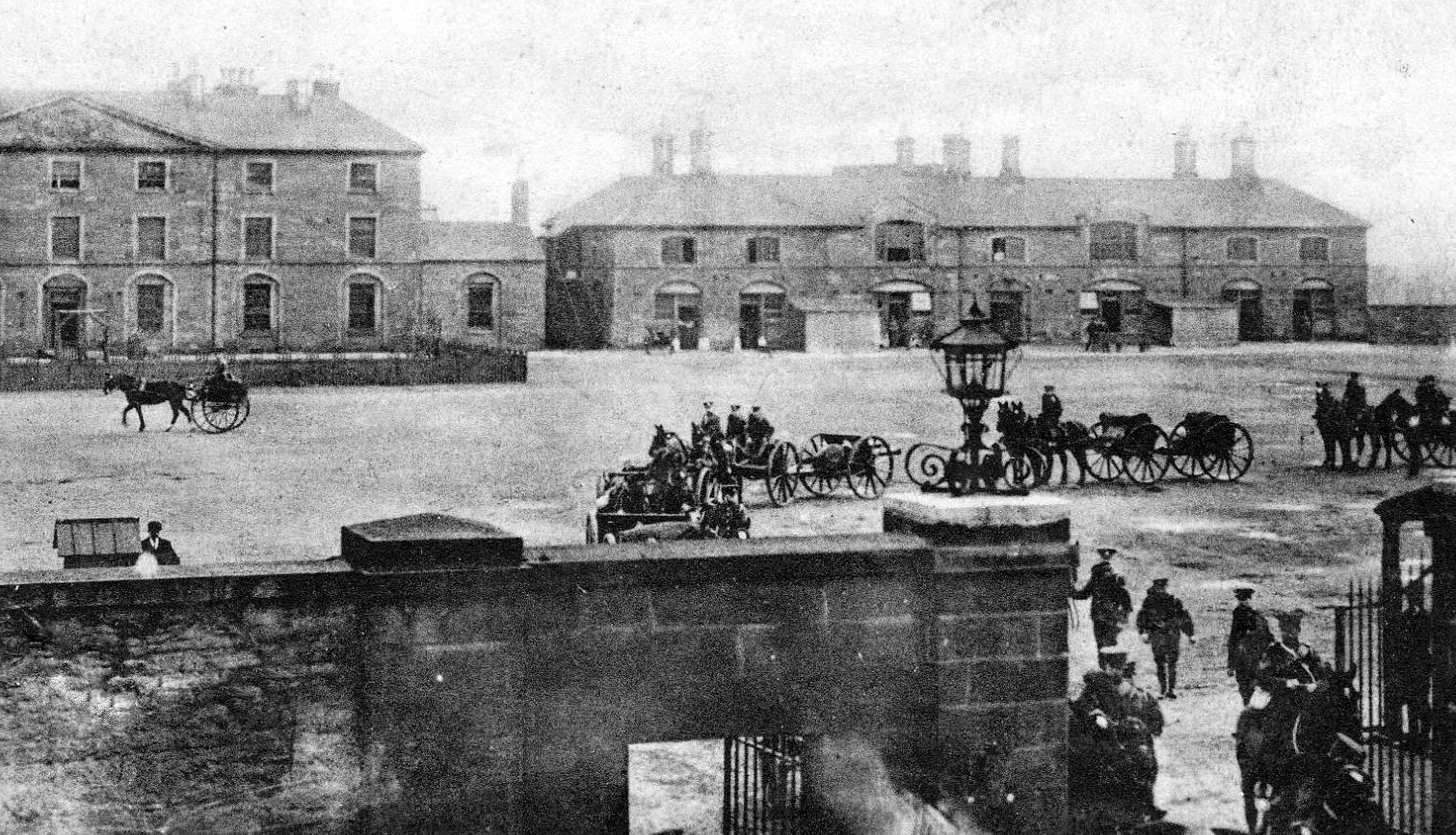 Tour Scotland: Old Photograph Piershill Barracks Edinburgh Scotland