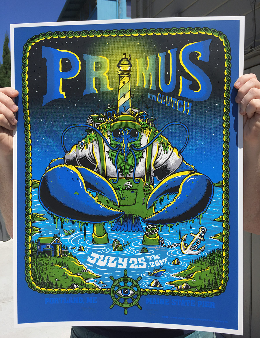 INSIDE THE ROCK POSTER FRAME BLOG: Primus Portland Print Variants By ...
