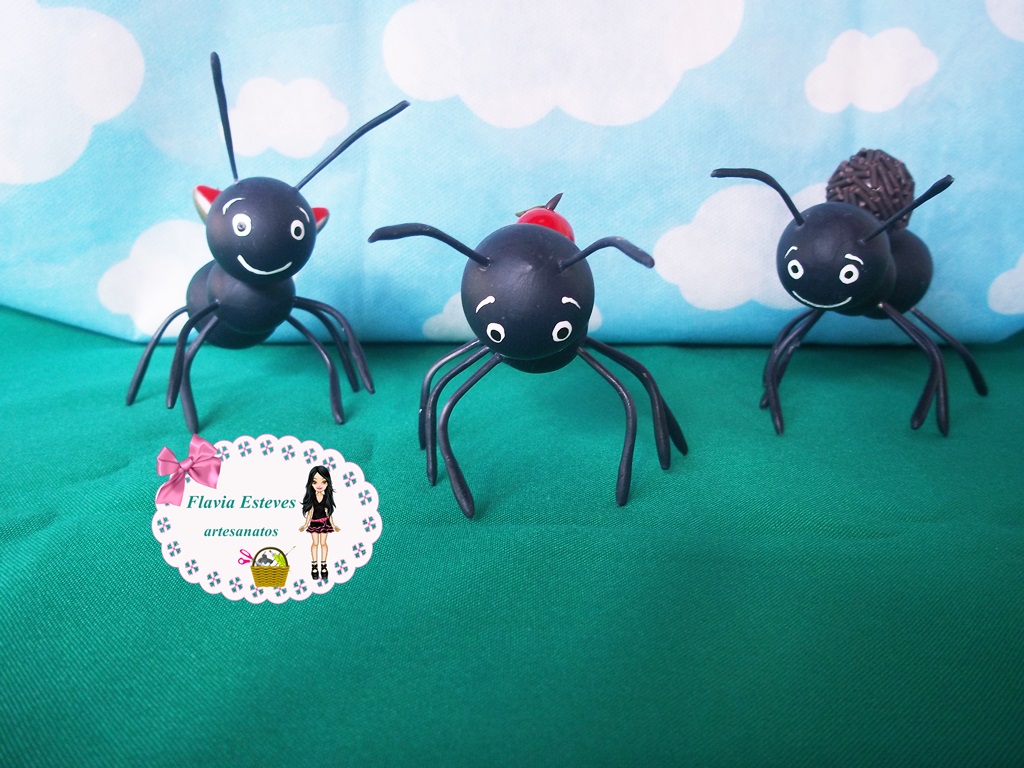 cantinho criativo: formiguinhas de biscuit -passo a passo