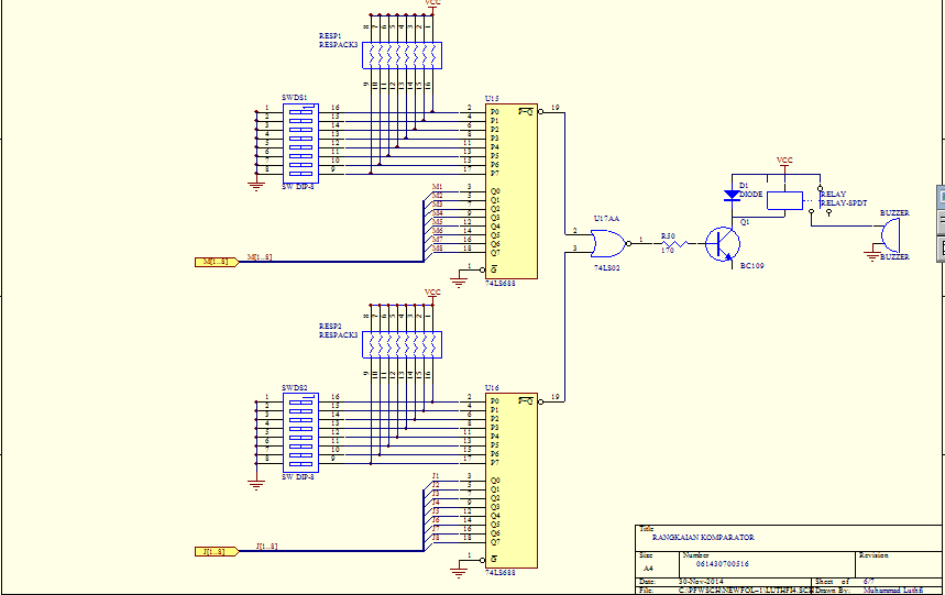 Cara membuat rangkaian komparator dengan schematic editor - Belajar IT ...