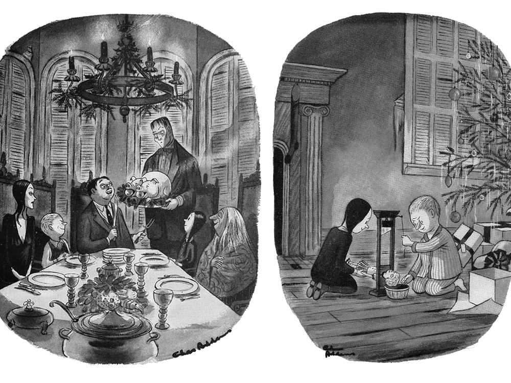 HORROR ILLUSTRATED: Chas Addams cartoons The Addams Family