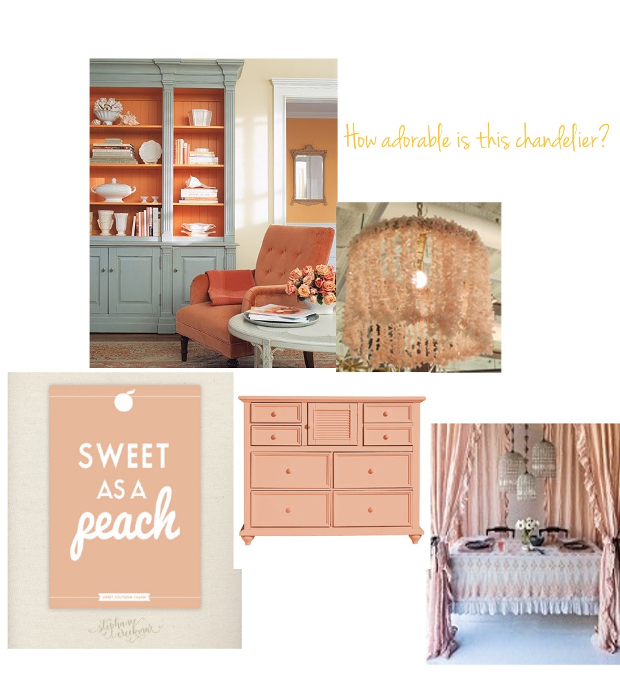 Cupcakes & Confetti: Peach Interiors